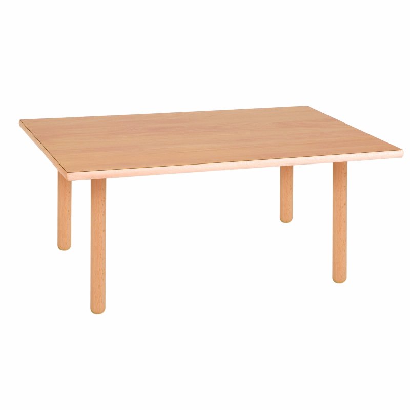 Rectangular Table Top: Beech - 100 x 62 x 2 cm.