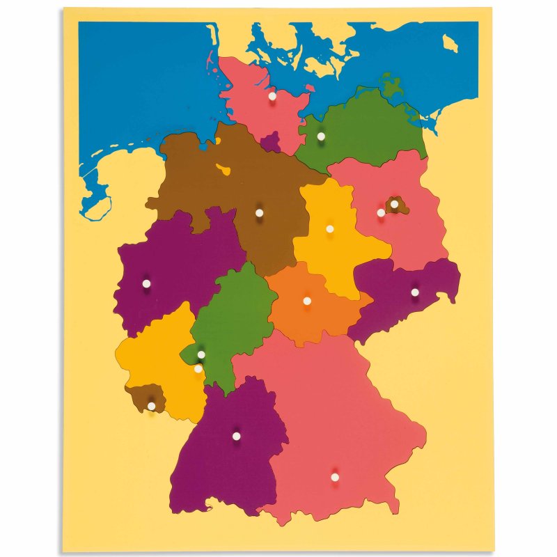 Carte puzzle de l'Allemagne