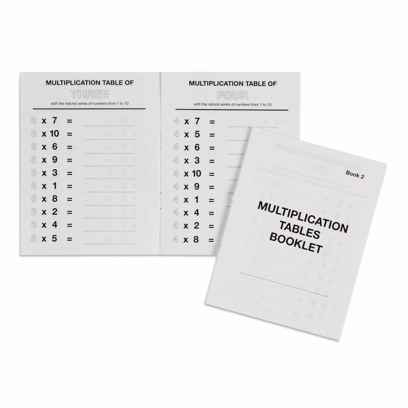 Multiplication Tables Booklet: 2