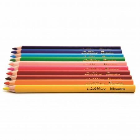 Jumbo Crayons triangular Goldline - Heutink - Carton of 12 - Assorted ...